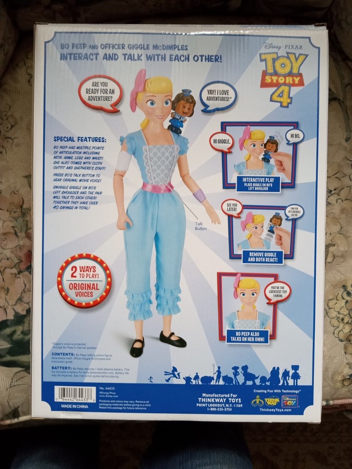 Toy Story 4 Bo Peep And Giggle Mcdimples Interactive Talking Friends New