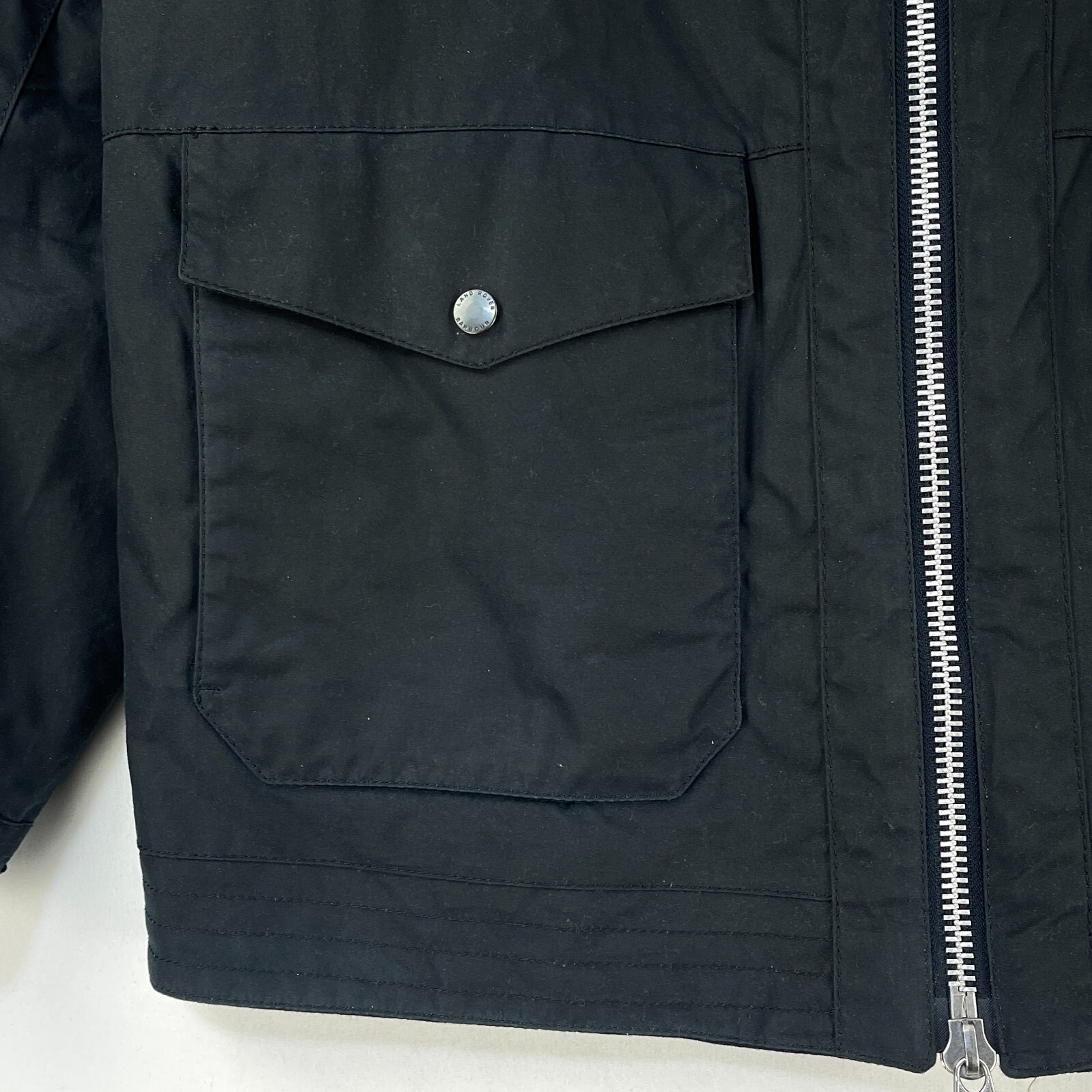 Barbour Land Rover Defender Edun Wax Jacket Mens Larg… - Gem