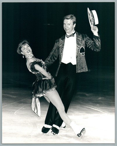 1990 CHRISTOPHER DEAN JAYNE TORVILL PATINAGE ARTISTIQUE PHOTO VINTAGE ...