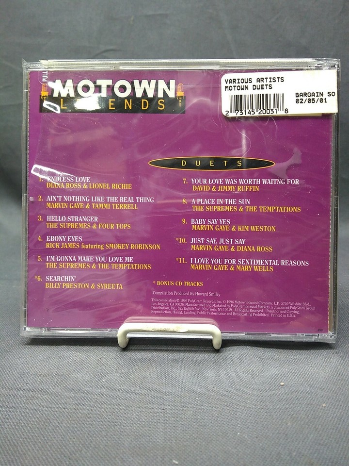 MOTOWN LEGENDS “DUETS” CD NEW | eBay