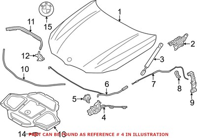 Hood Latch Genuine For BMW 51237347409 | eBay