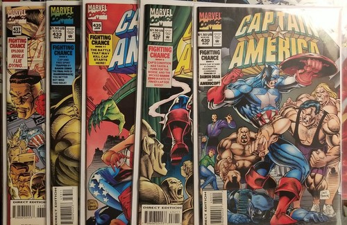 Captain America Marvel Comic Lot 430, 432, 435, 433, 437 | eBay
