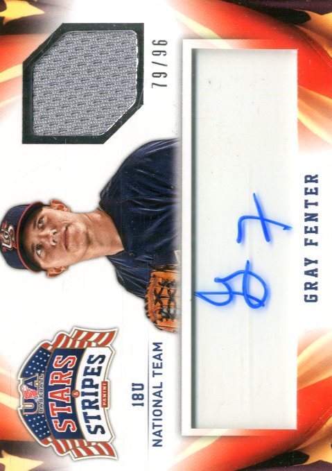 2015 USA Baseball Stars/Stripes Jersey Signatures #39 Gray Fenter | eBay