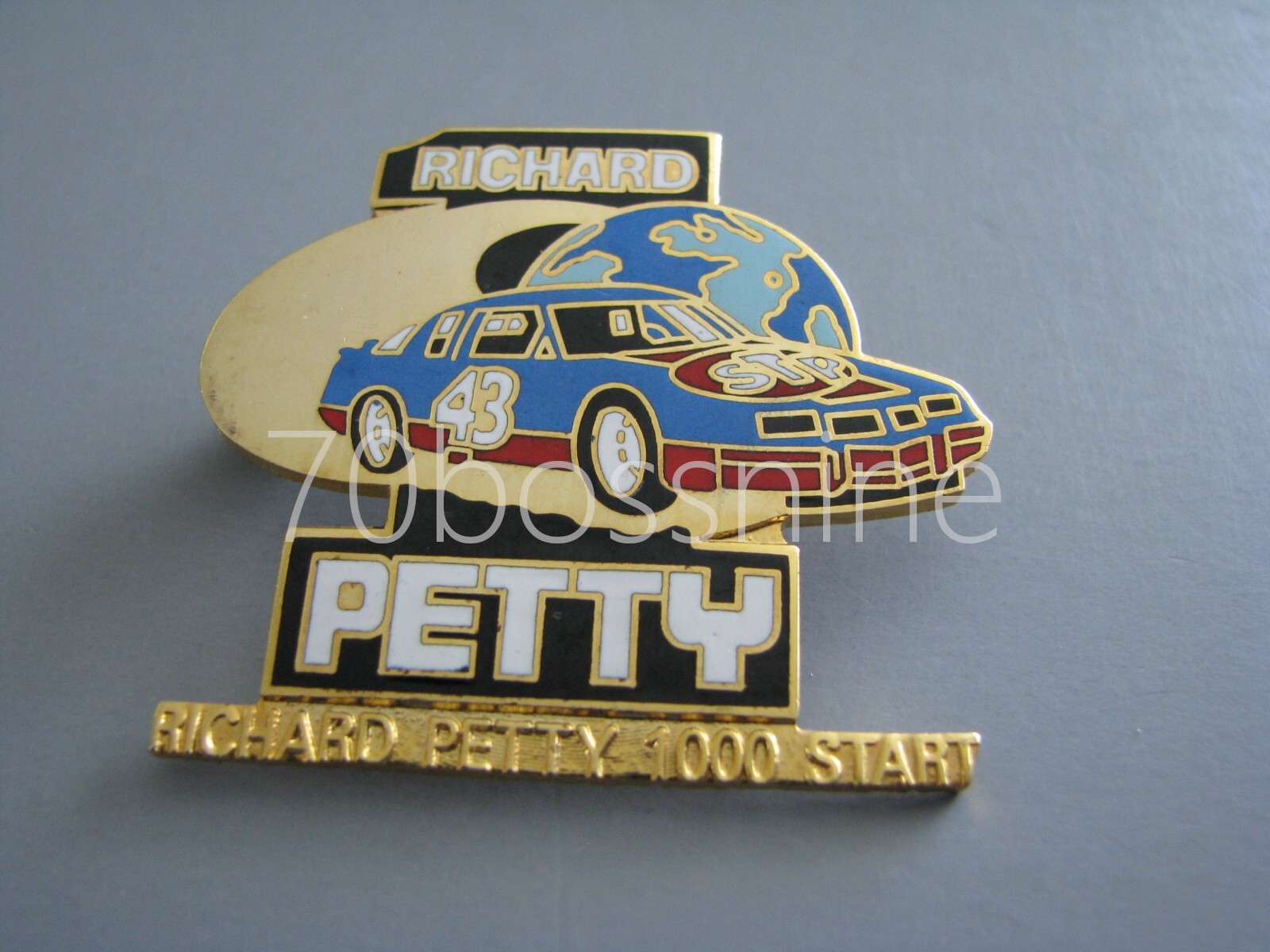 RICHARD PETTY #43 STP 1000 STARTS LARGE 1 7/8" NASCAR RACING HAT PIN ...