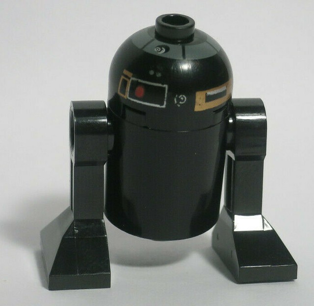 LEGO Star Wars R2-q5 R2q5 Black Astromech Droid Minifigure Minifig 7958 ...