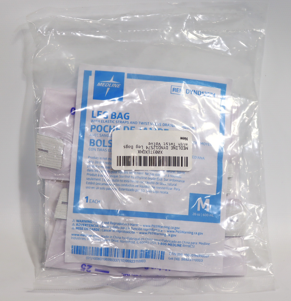 Medline Leg Bag With Twist Valve Size M REF DYND12574 | eBay