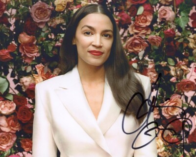 Alexandria Ocasio-Cortez AOC Autograph Signed Photo ACOA COA | eBay