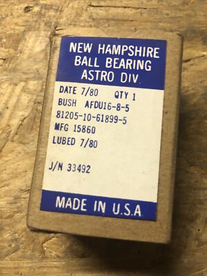 Bearing New Hampshire Ball Bearing Astro Division | eBay