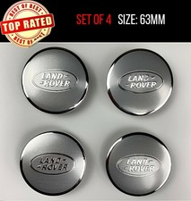 4 Genuine Land Rover Alloy Wheel Centre Caps Aluminium Badge Range ...