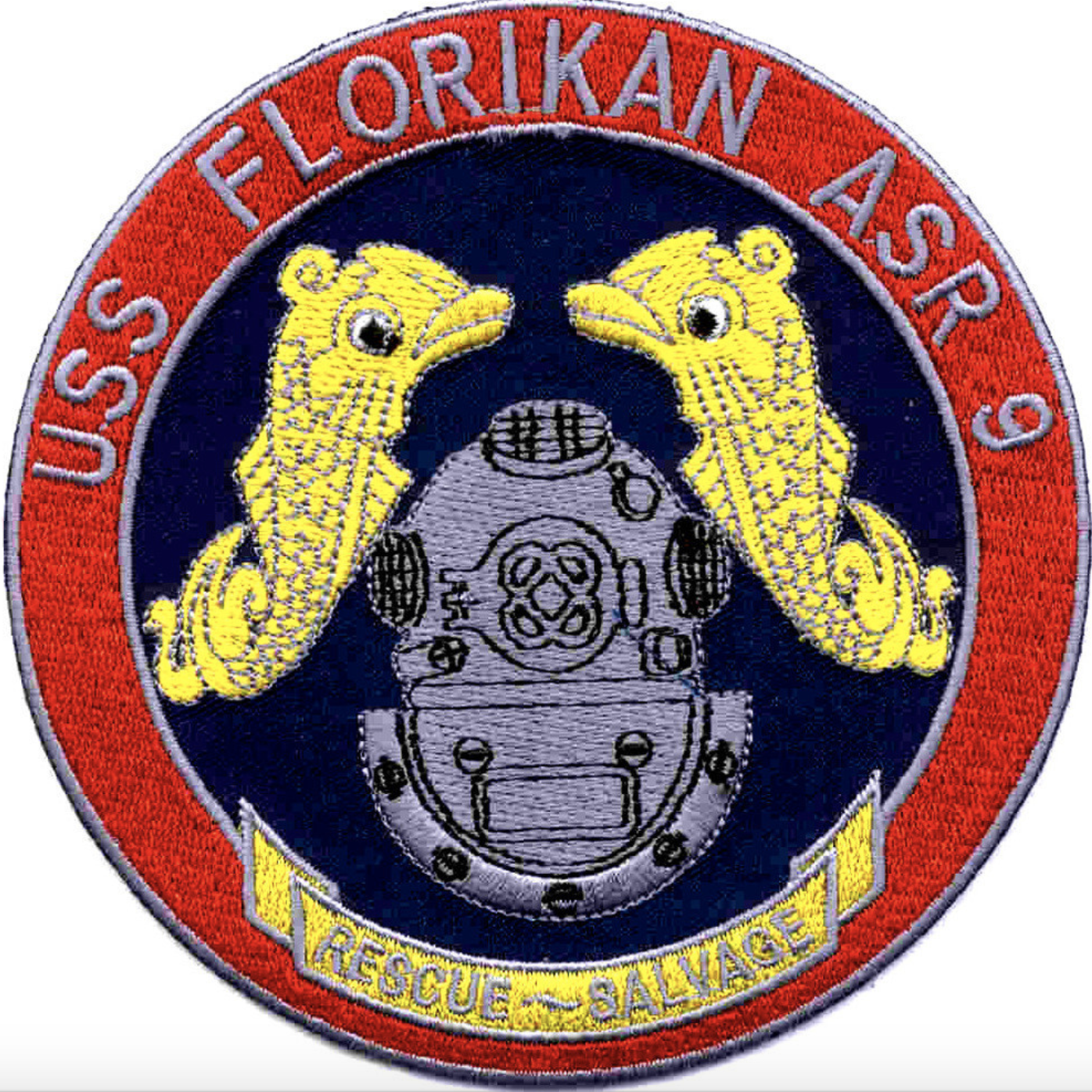 5" NAVY USS FLORIKAN ASR-9 EMBROIDERED PATCH | eBay