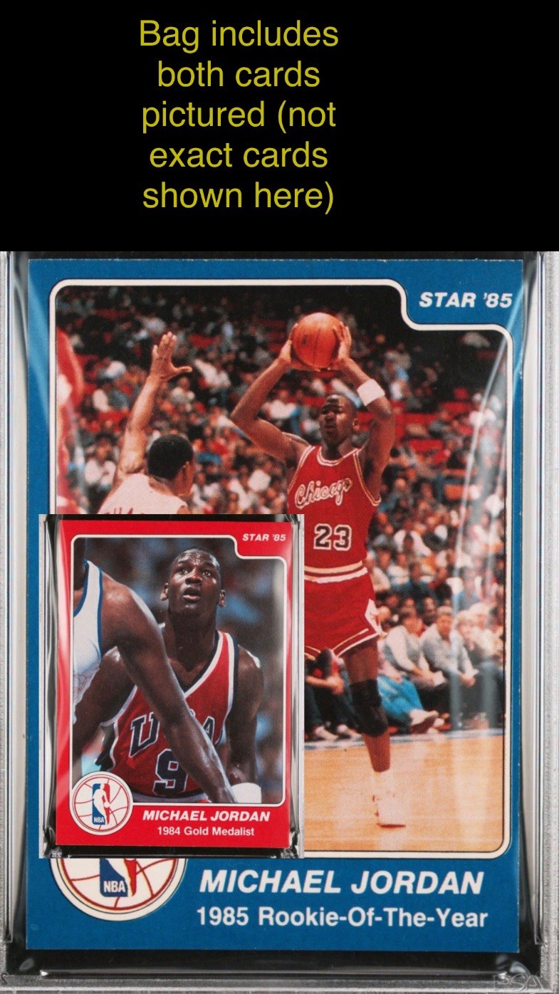 1984 Star Michael Jordan Bag Olympic Rookie Rc Xrc 195 288 GAI 8.5 | eBay