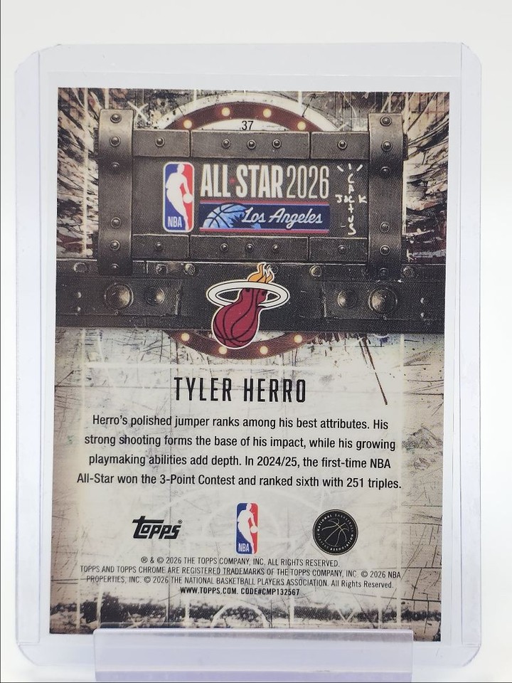 TYLER HERRO 2025-26 TOPPS CHROME CACTUS JACK X NBA ALL-STAR GAME Q3292 ...