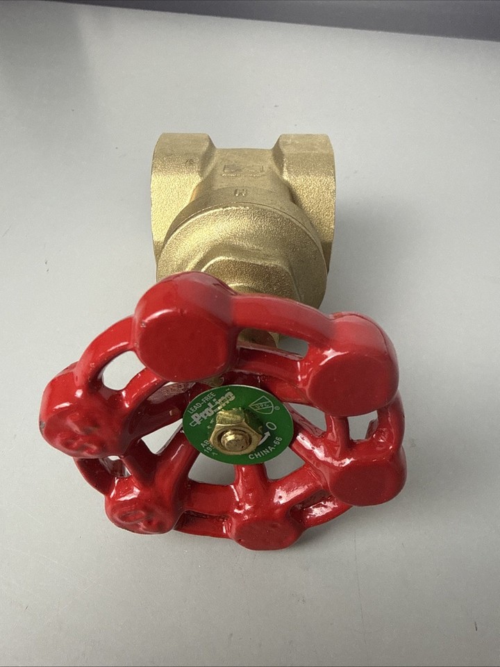 MUELLER ProLine Gate Valve 100-407NL- 200 PSI Low Lead Threaded Brass 1 ...