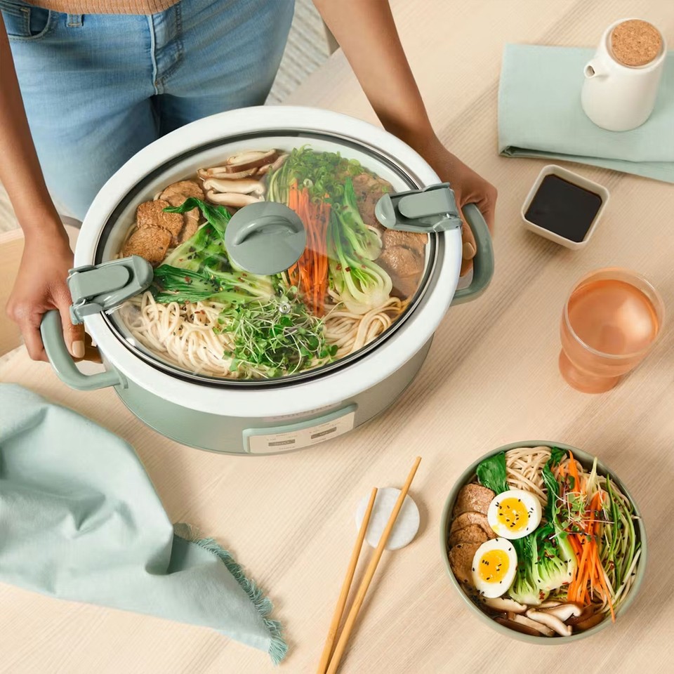 Crock Pot 6 Qt Cook & Carry Programmable Slow Cooker w/Locking Lid ...