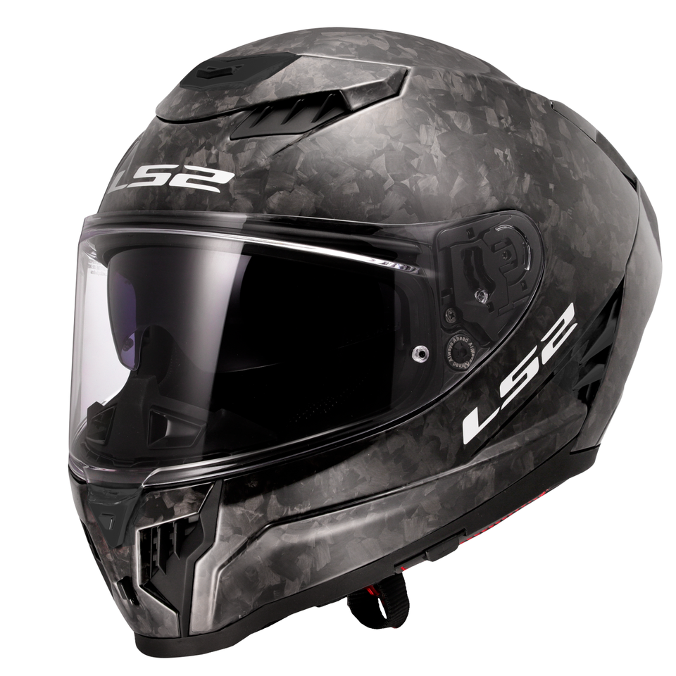 LS2 FF807 DRAGON 6K CARBON FIBRE DUAL VISOR FULL FACE MOTORCYCLE HELMET ...