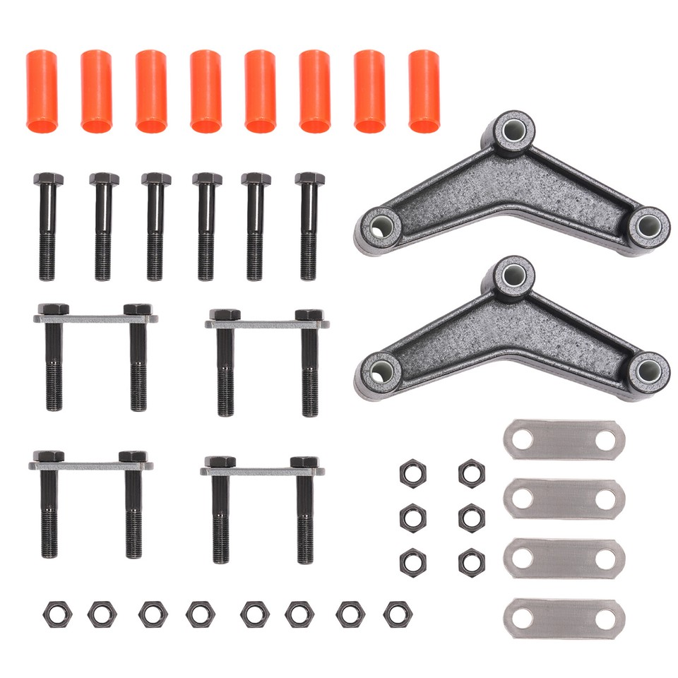 Heavy Duty Tandem Trailer Axle Suspension Shackle Kit For Double Eye ...
