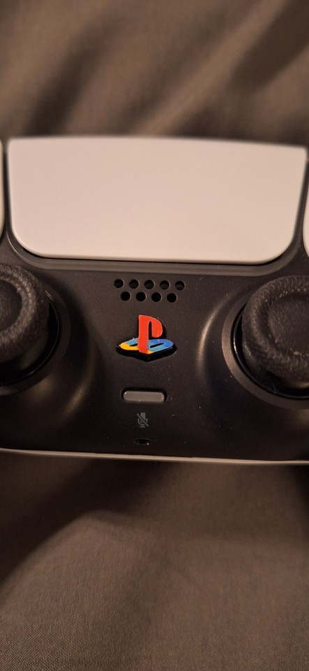 Classic PS5 Controller PS Power Button Vinyl Overlay Sticker Retro Home ...