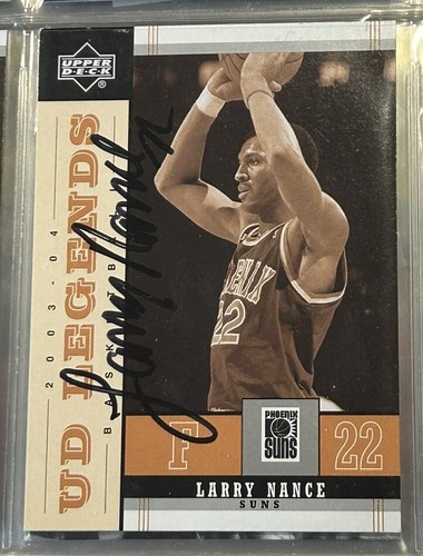 Larry Nance 2003-2004 Upper Deck UD Legends Signature Signed Autograph ...