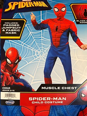 Marvel Muscle Chest Spider-Man Spiderman Homecoming Child Costume ...