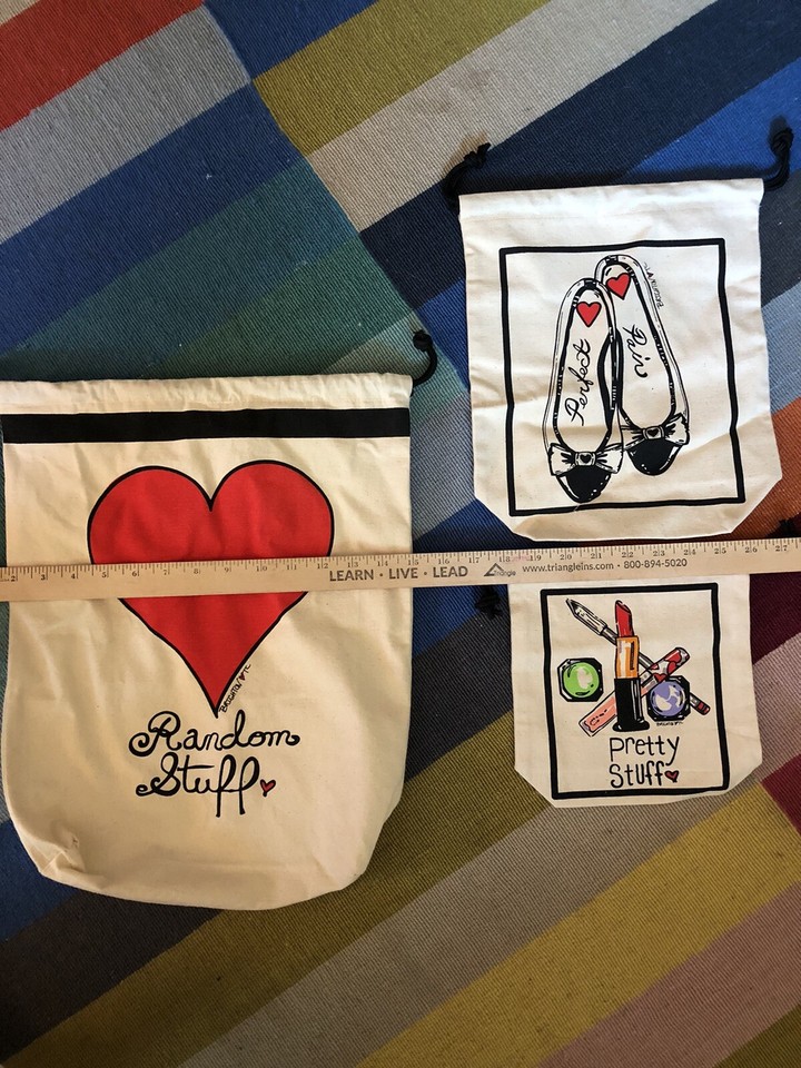 Brighton Pack Your Bags Travel Kit 3 Drawstring Travel Bags Pretty ...