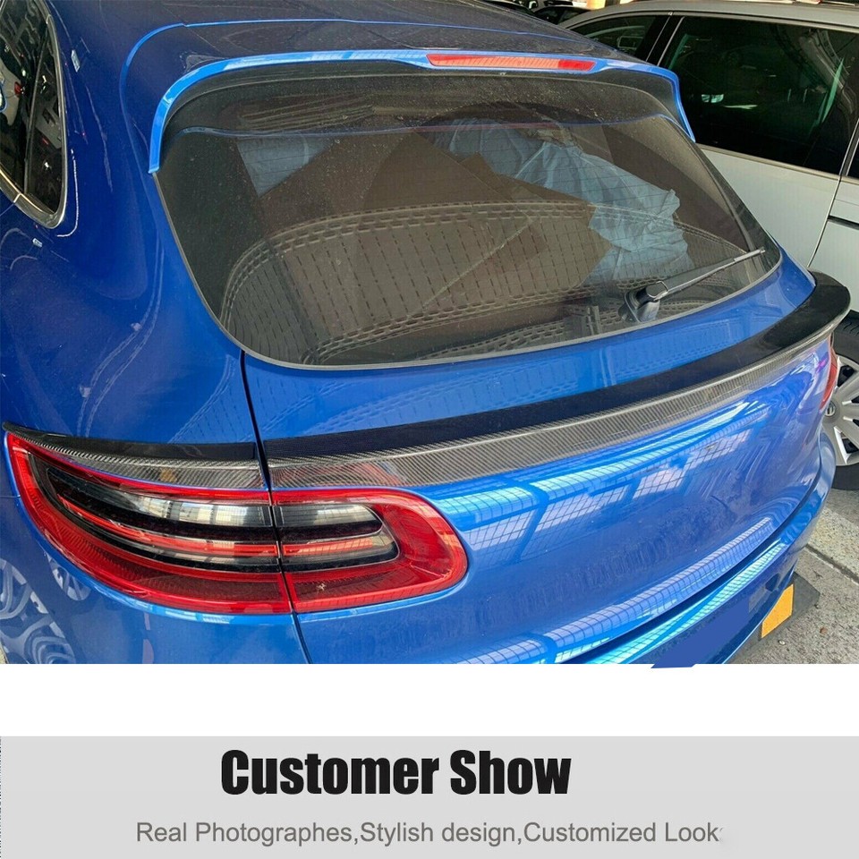 Fit For Porsche Macan 2014-2017 3PCS Carbon Fiber Rear Trunk Middle ...