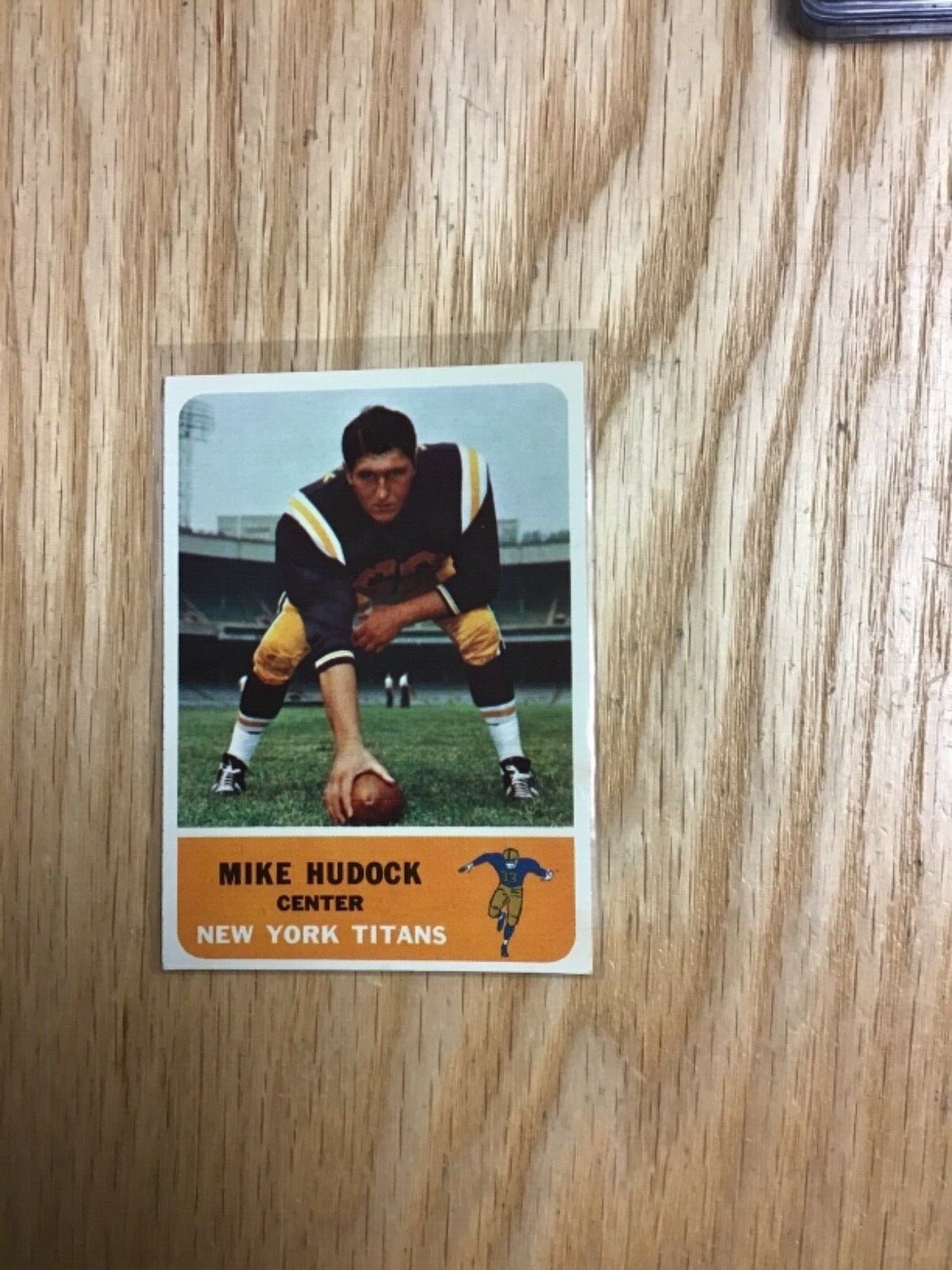 1962 Fleer Football Mike Hudock New York Titans Card #61 | eBay