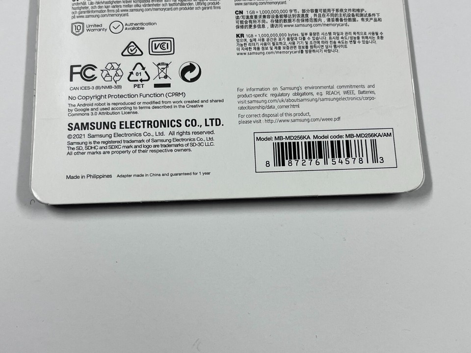 New Samsung PRO Plus 256GB microSDXC UHS-I Memory Card /w Adapter MB ...