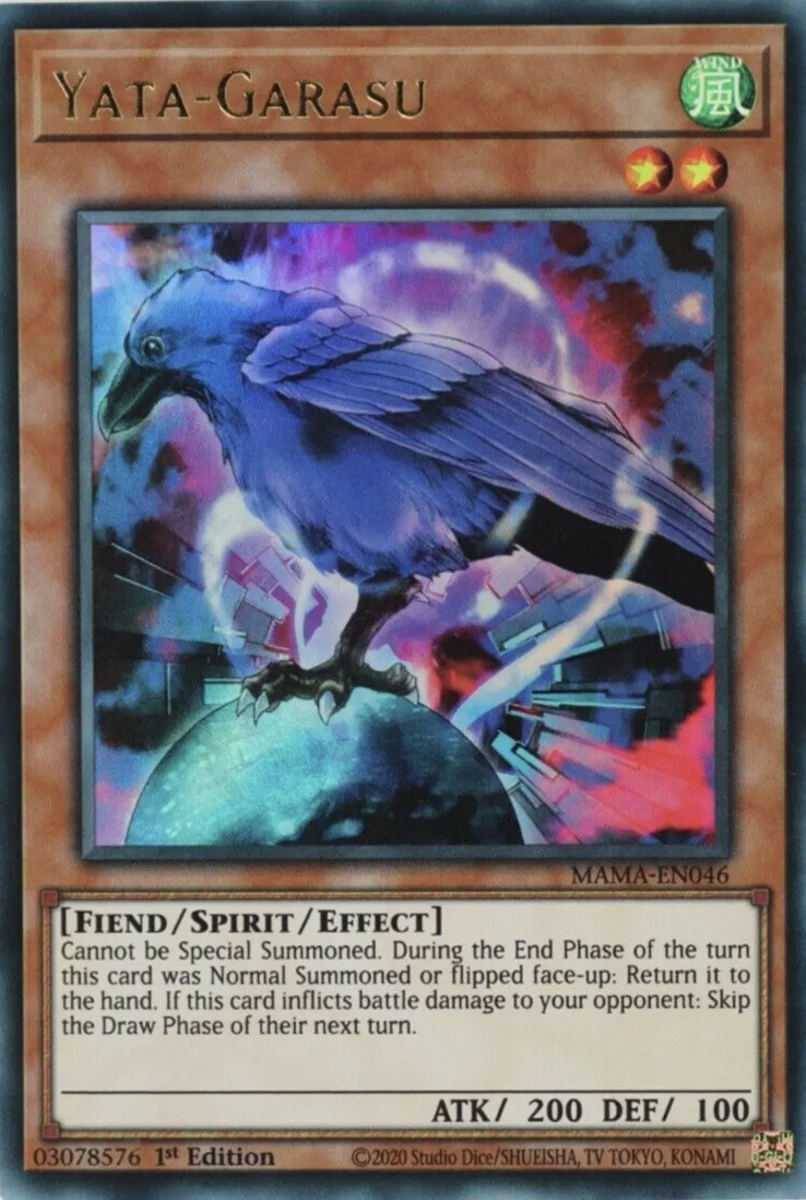 🔥Yugioh MAMA-EN046 Yata-Garasu ULTRA RARE 1ST EDITION | eBay
