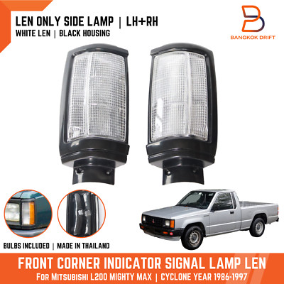 White Black Corner Signal Lamp Light For Mitsubishi Triton UTE ME MJ ...