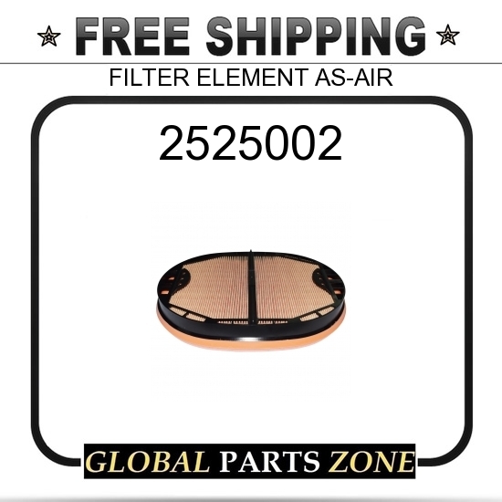 CATERPILLAR 2525002 - Air filter cross reference