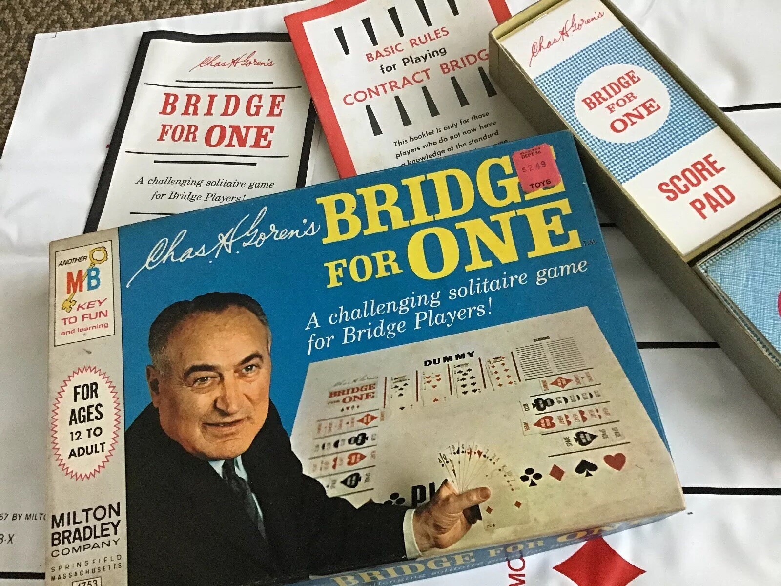 Vintage Board Game: Bridge for One by Charles. H. Goren. Milton Bradley ...