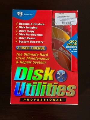 Brand New Avanquest Disk Utilities Professional - 3 USER License, Model 1600 | eBay