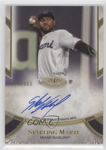 2021 Topps Tier One Prime Performers Auto /300 Starling Marte #PPA-SMA ...