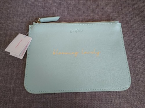 CATH KIDSTON "BLOOMING LOVELY" SLOGAN POUCH - MINT GREEN - LOVELY GIFT ...