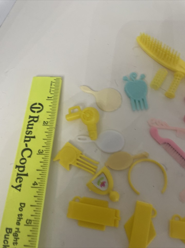 Vintage Barbie Doll Hair Accessories Lot Hair Clips Hair Comp Mirrors ...