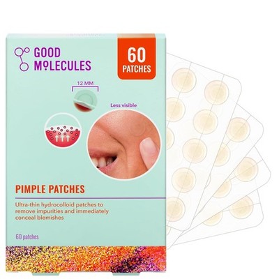Good Molecules Pimple Patches for Face, 60 Pack – Ultra-Thin ...