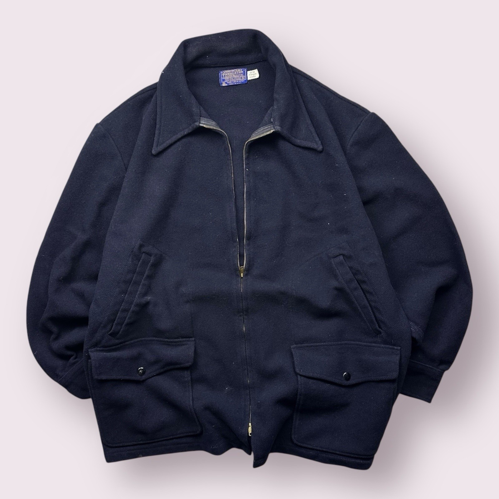 Vintage Men’s Pendleton Wool Zip Up Bomber Jacket 70s… - Gem