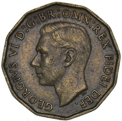 1949 Brass Threepence - George VI British Coin - Nice | eBay UK