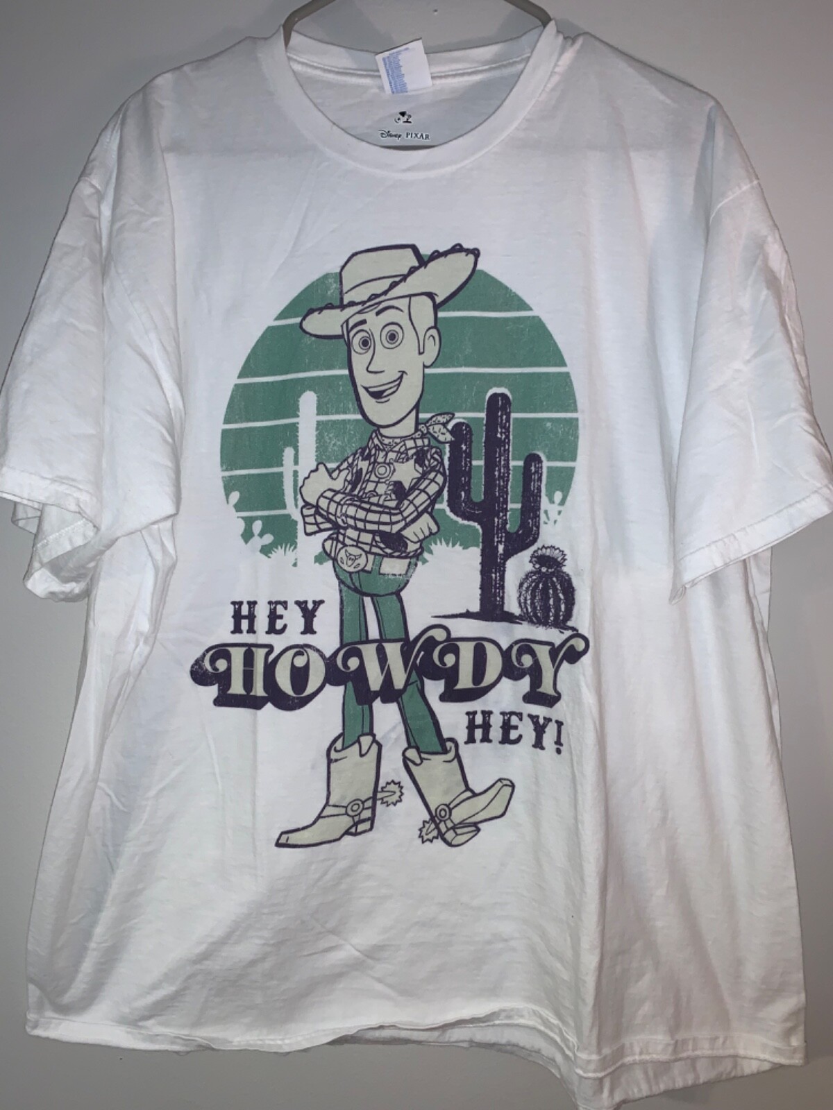 Woody Disney Pixar Toy Story Shirt HEY HOWDY HEY 2XL - Gem