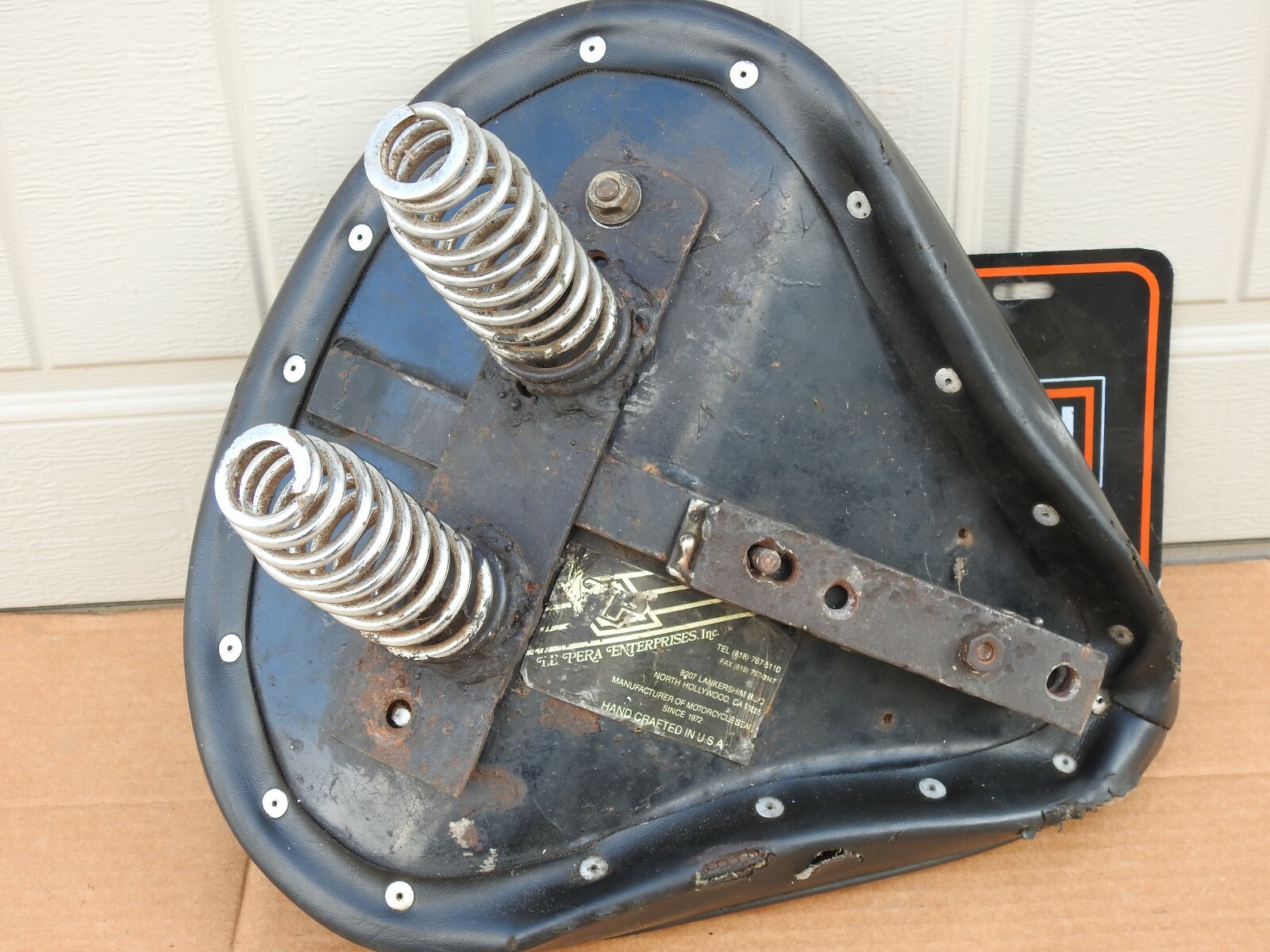 Vintage Harley Davidson Shovelhead Ironhead Solo Seat Le Pera | eBay