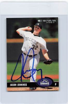 2003 Donruss #279 Jason Jennings Rockies Signed Auto *J1749 | eBay