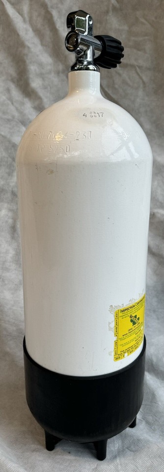 Faber Steel SCUBA Tank Cylinder High Pressure HP 80 cu ft, 3442psi, DIN ...