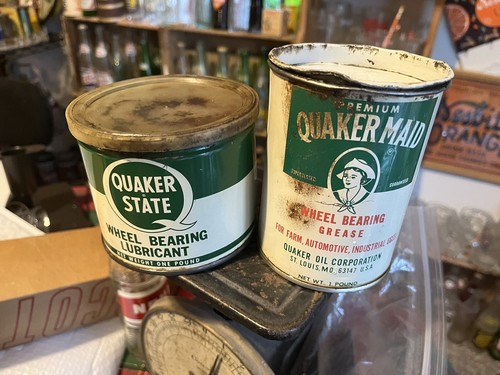 2 Quaker State Oil Grease Cans | eBay