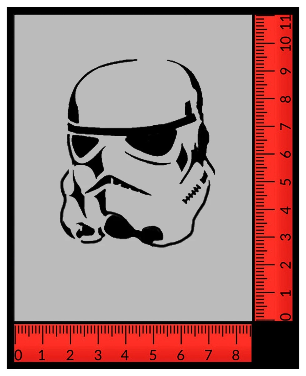 Stormtrooper Stencil Template Vector