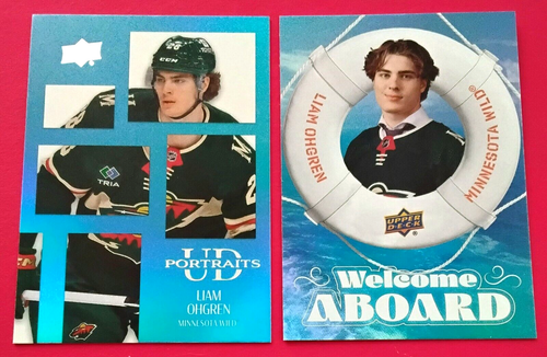 2024-25 LIAM OHGREN Rookie Portraits & Welcome Aboard Minnesota Wild UD ...