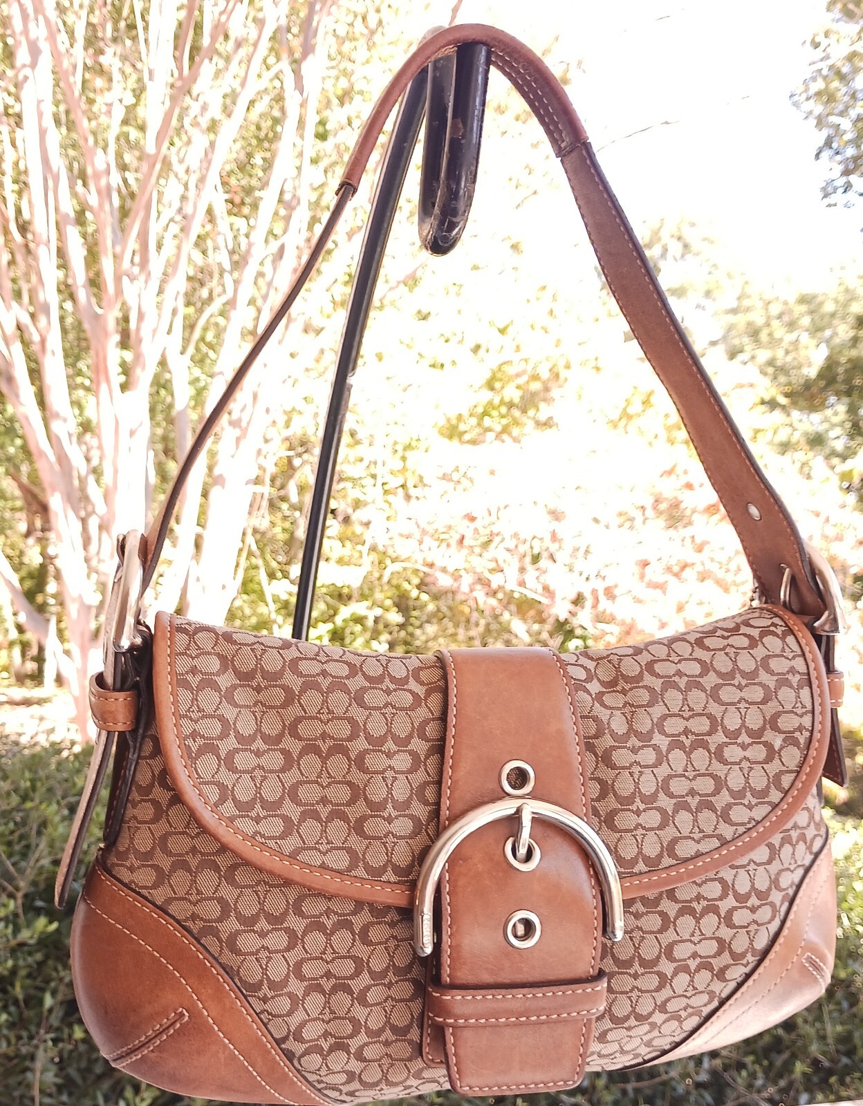 Coach 6818 SMALL Vintage Soho British Tan Leather & S… - Gem