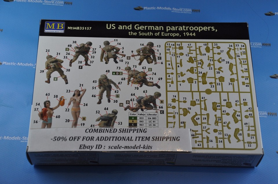 Master Box 35157 US and German Paratroopers, the South of Europe 1944 1 ...
