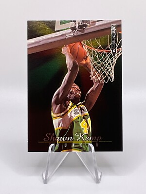 Shawn Kemp Gary Payton 1992-93 SkyBox #TL7 Thunder & Lightning HOFers ...