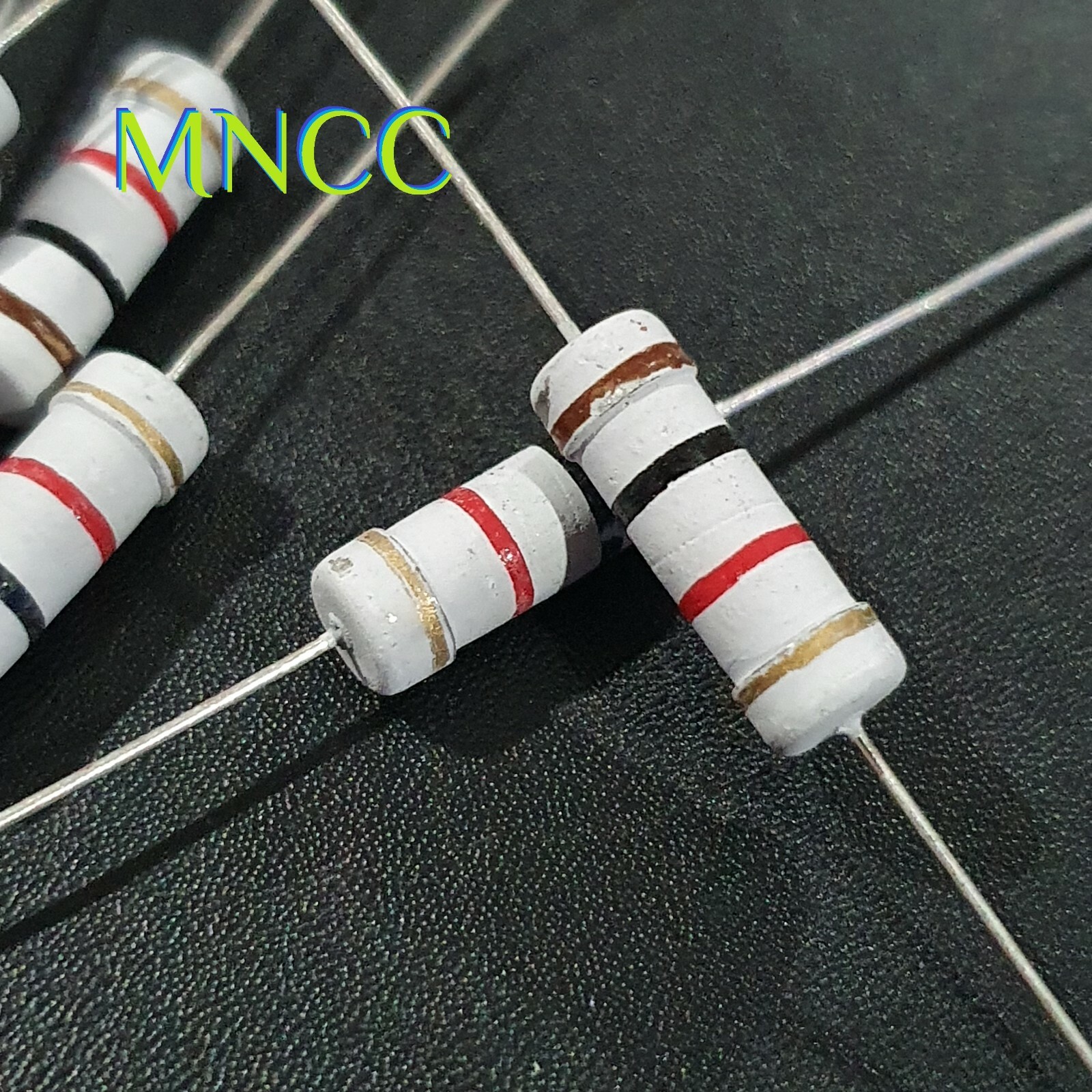 2 Watt 1KΩ 1K Ohm Metal Oxide Film Fixed Resistor MOX 5% 2W 15mm Axial ...