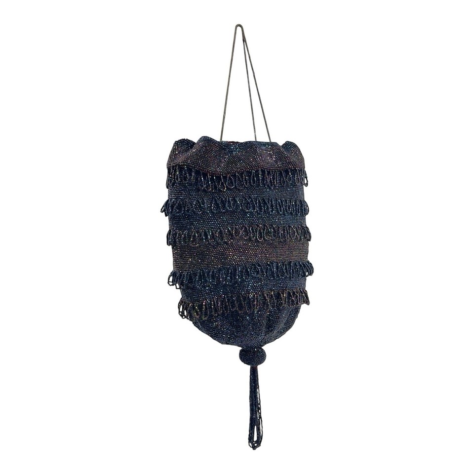 Antique 20s Art Deco Handmade Beaded Handbag Evening Bag Flapper ...